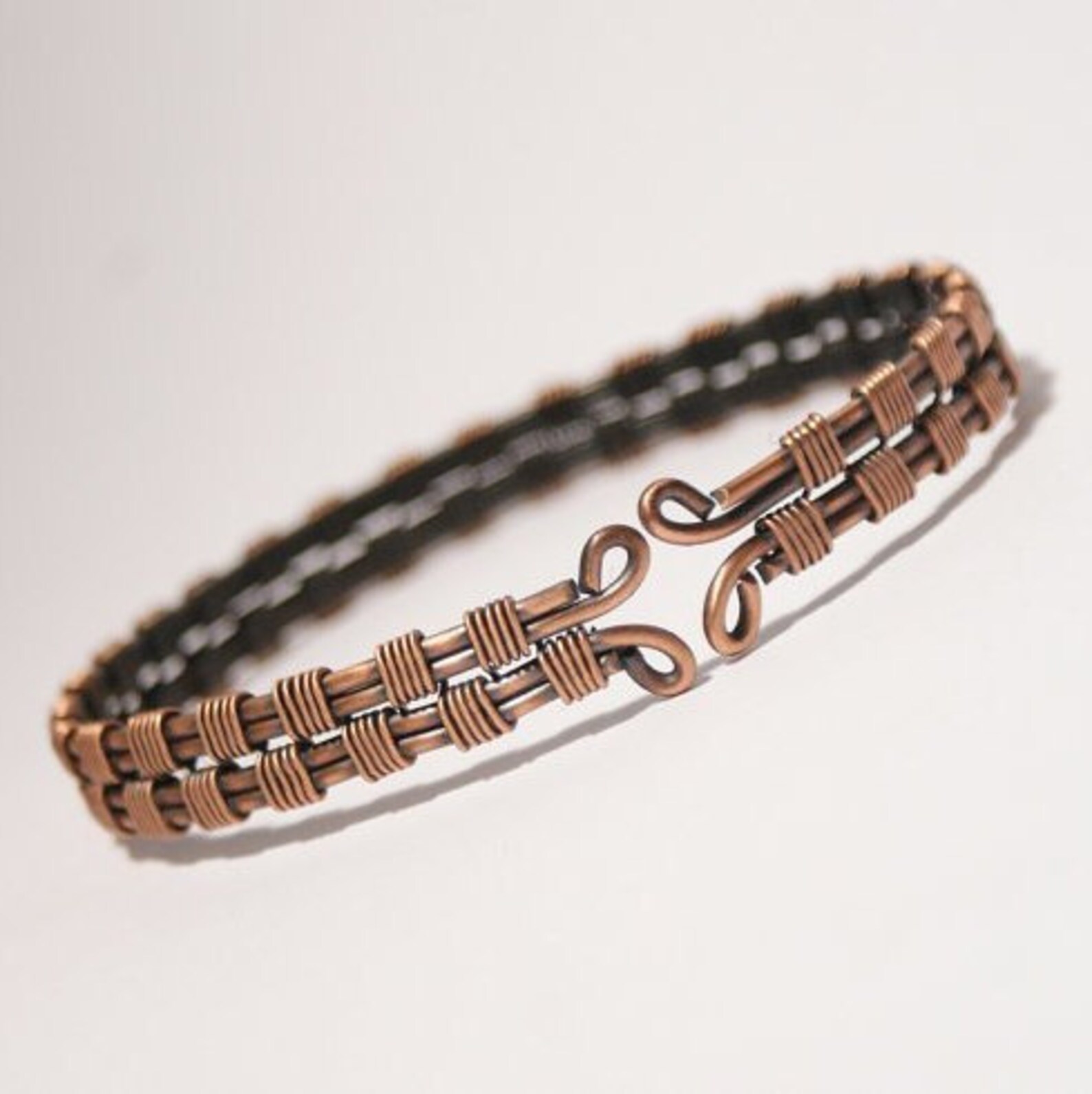 Wire Wrapped Copper Bracelet Copper Wire Jewelry Mens or | Etsy