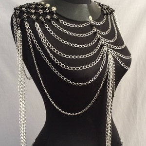 Shoulder Jewelry, Shoulder Necklace, Body Chain Jewelry, Body Necklace ...