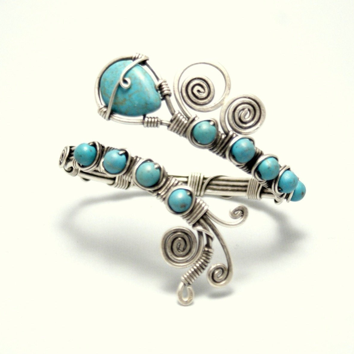 Unique Bracelets for Women Silver Cuff Bracelet Turquoise Stone ...