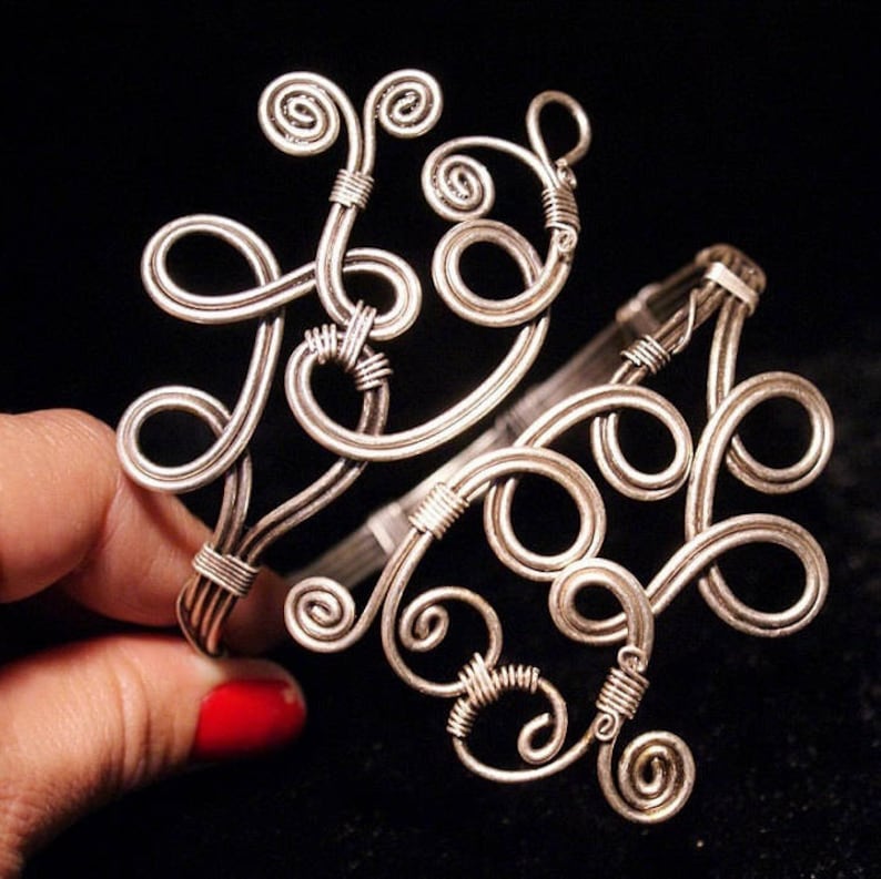 Silver Upper Arm Cuff Upper Arm Bracelet Silver Armlet - Etsy