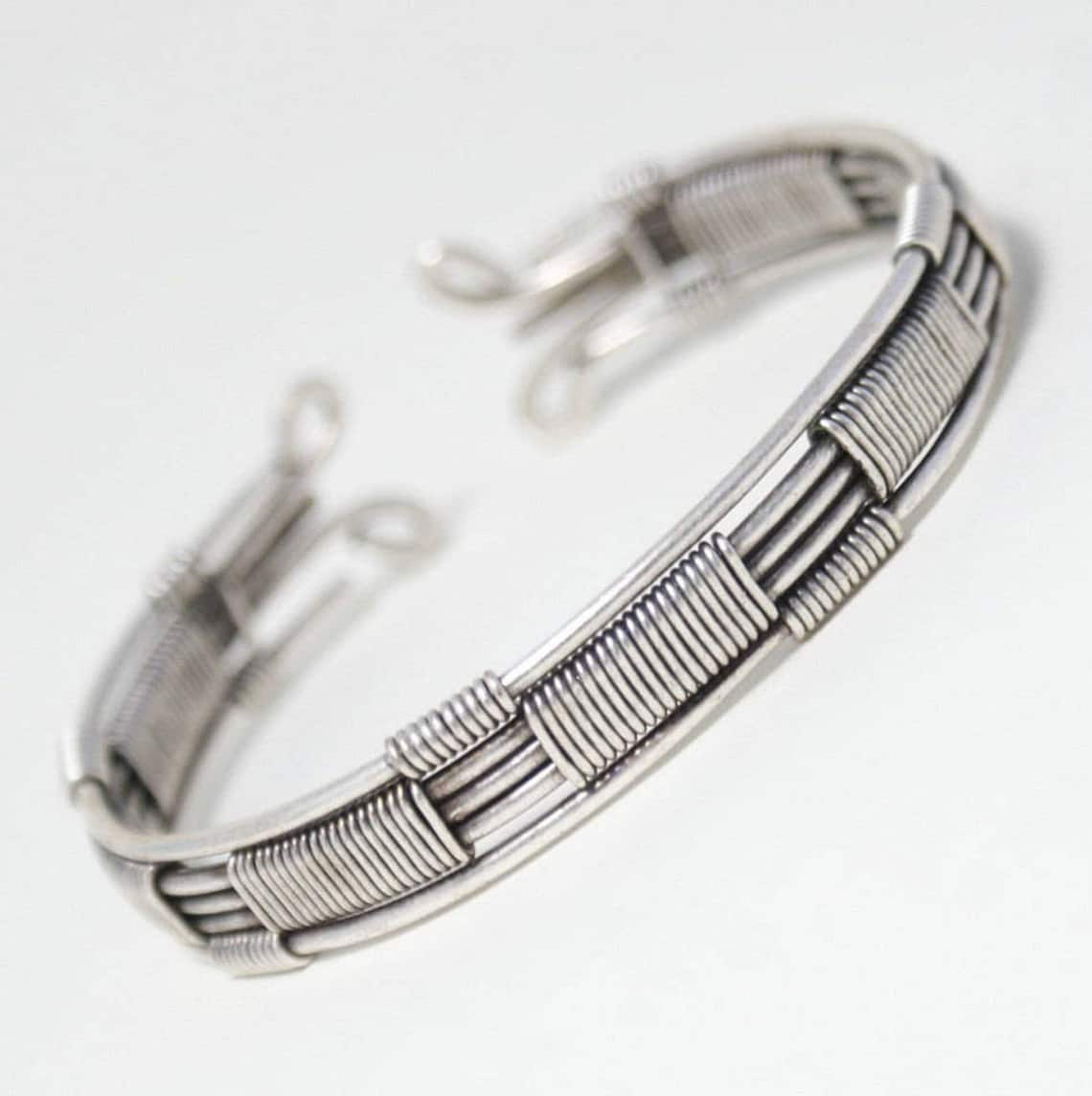 Mens Silver Bracelet Men Bracelet Silver Mens Bracelet Men - Etsy