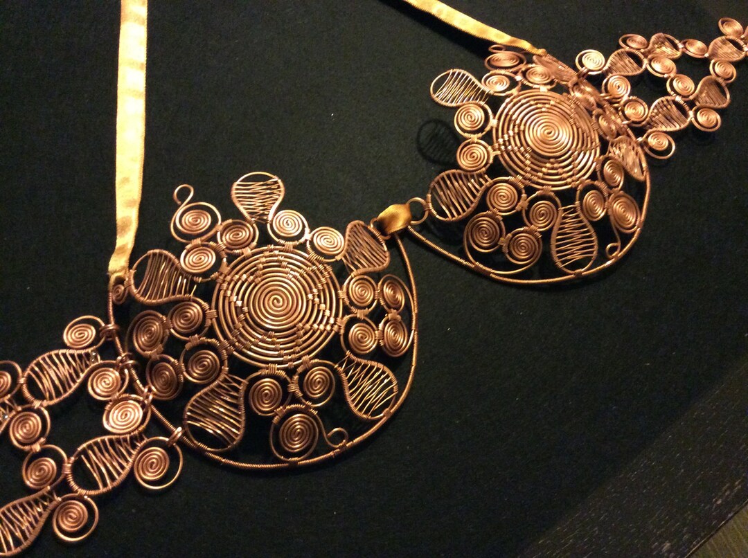 Tribal Dance Bra, Copper Bra, Metal Bra, Bellydance Clothes Top ...