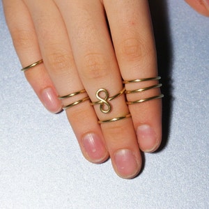 Gold Knuckle Ring Set 8, Knuckle Ring, Midi Ring, Knuckle Rings ...
