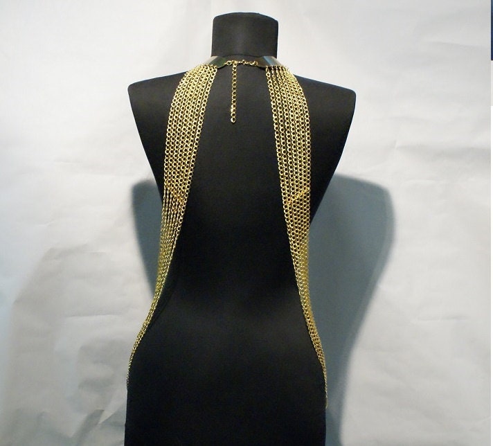 Body Chain, Body Chain Necklace, Gold Body Chain, Chain Necklace, Body ...
