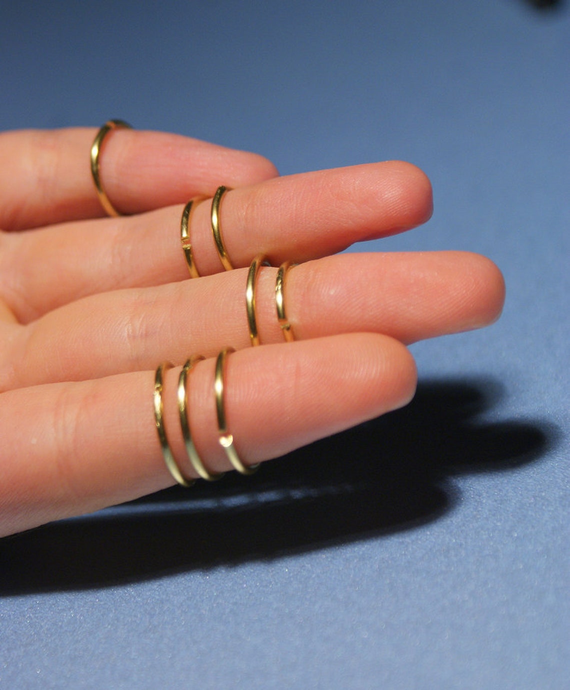 Gold Knuckle Ring Set 8 Knuckle Ring Midi Ring Knuckle - Etsy