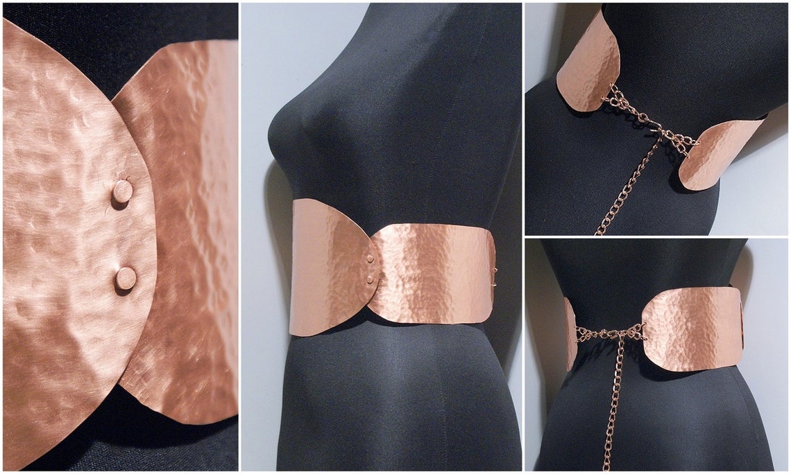 Metal Belt Copper Belt Corset Belt All Metal Belt Big | Etsy