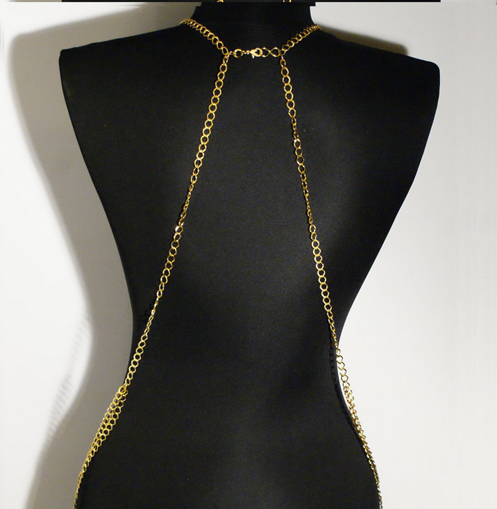 Body Chain Necklace / Gold Body Chain / Body Jewelry / Body - Etsy