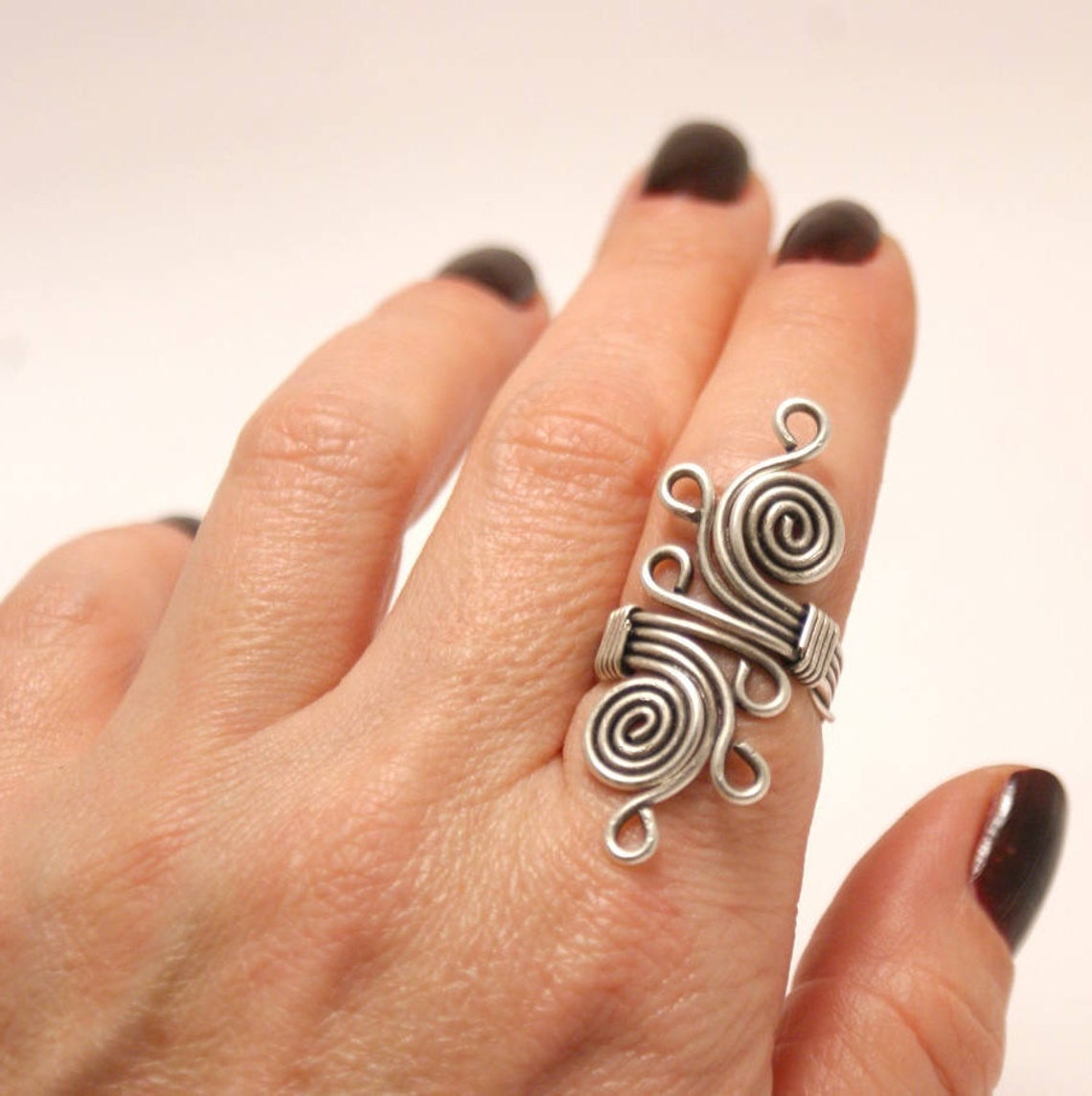 Wire Wrapped Ring Copper Ring Wire Wrapped Jewelry Handmade - Etsy