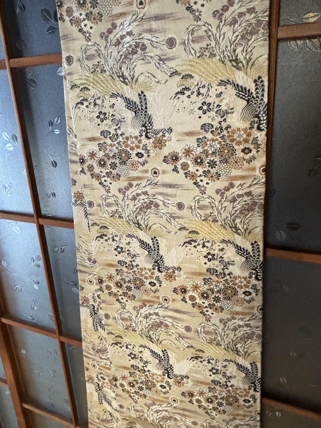 Antique Japanese Obi Early 1900's Good Condition Continuous Pattern ...