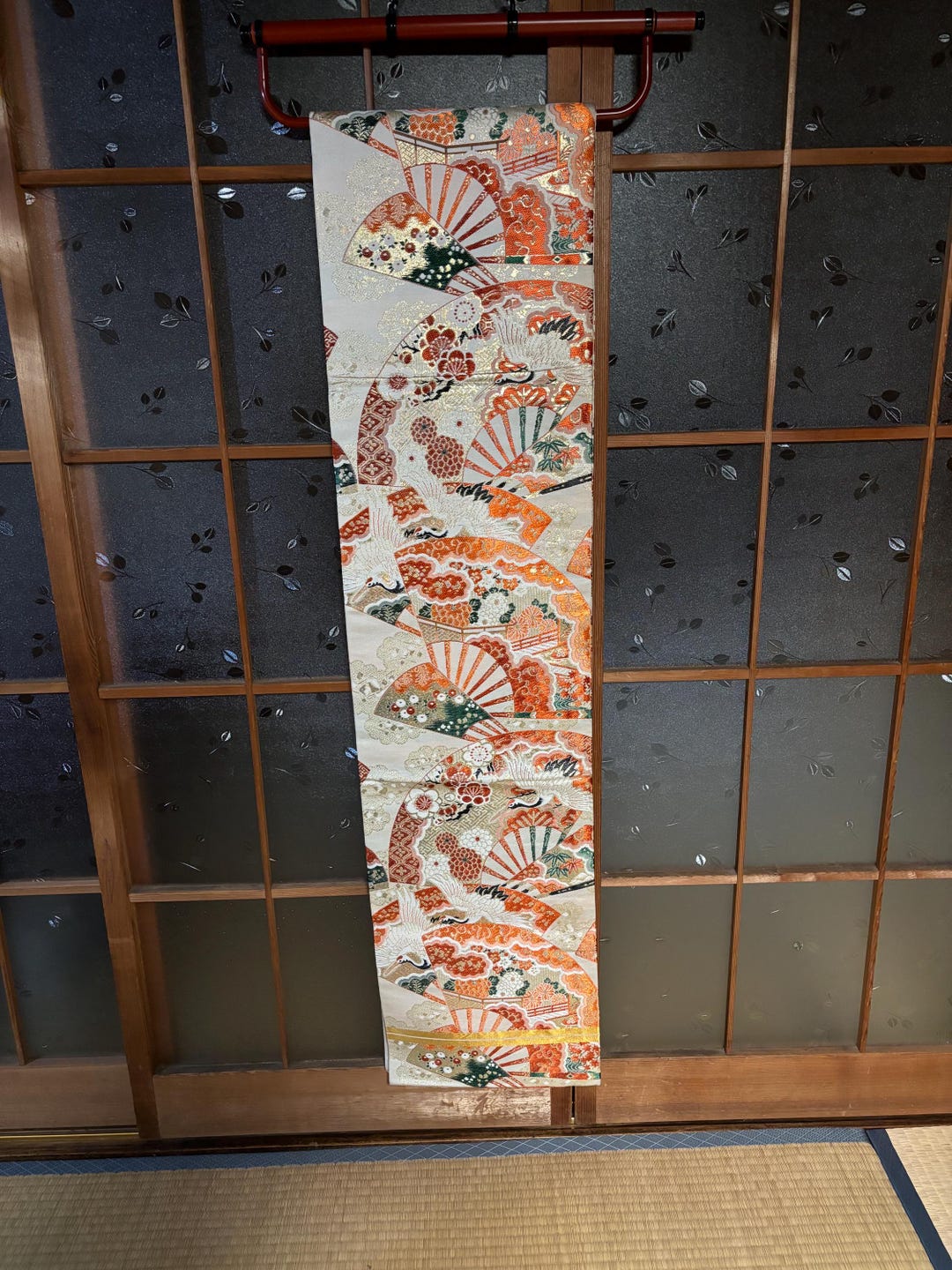 Antique Style Japanese Obi Pre 1960s Traditional Style Continuous ...