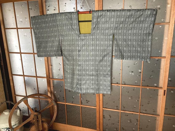 Japanese Michiyuki Linen and Silk Fabric Very Clean G… - Gem
