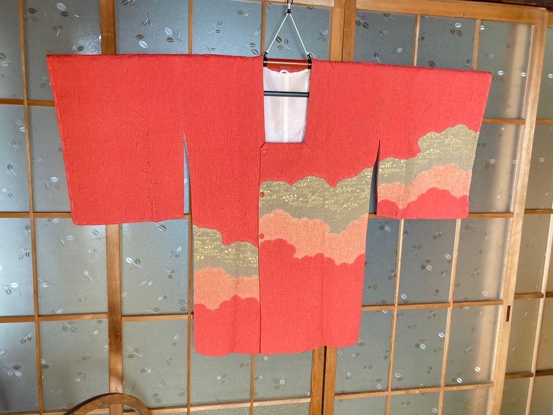 Japanese Michiyuki Over Kimono Spring Coat Wearable or Fabric Remake ...