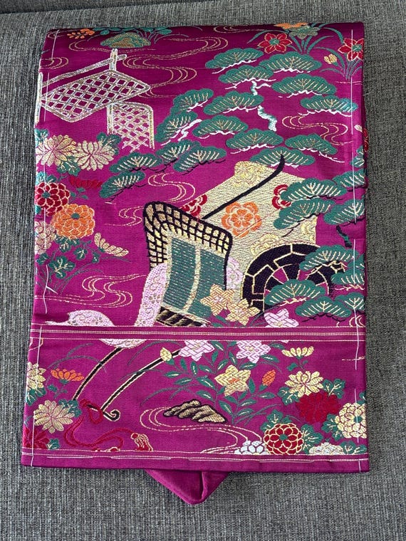Japanese nagoya obi heavier - Gem