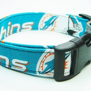 Miami Dolphins Dog Collar - Etsy