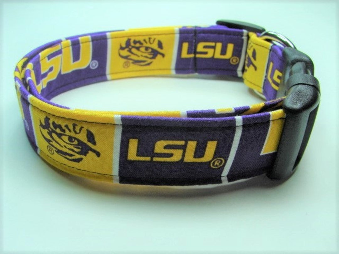 Lousiana State University Tigers LSU Dog Collar - Etsy