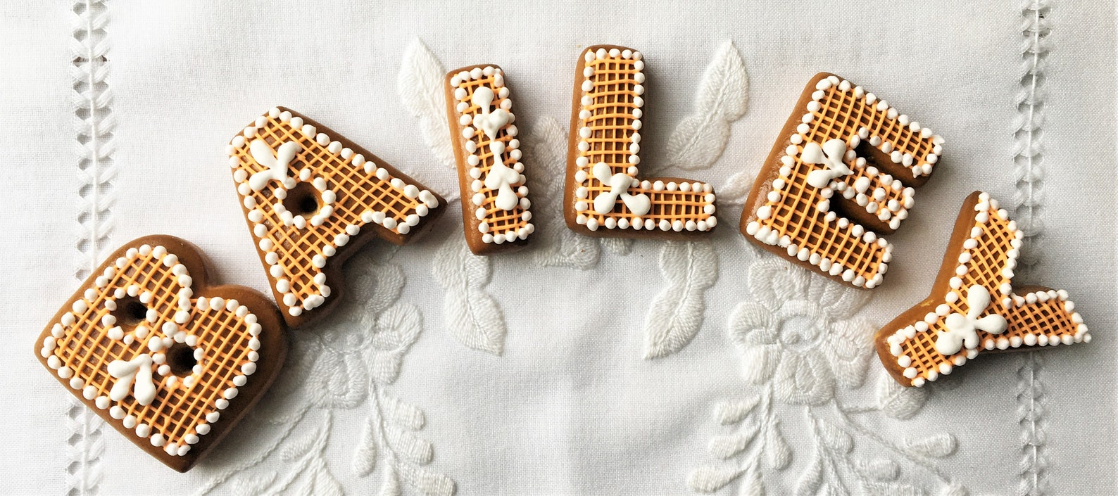 Personalized Alphabet Handmade Decorated Cookie Collection - Etsy