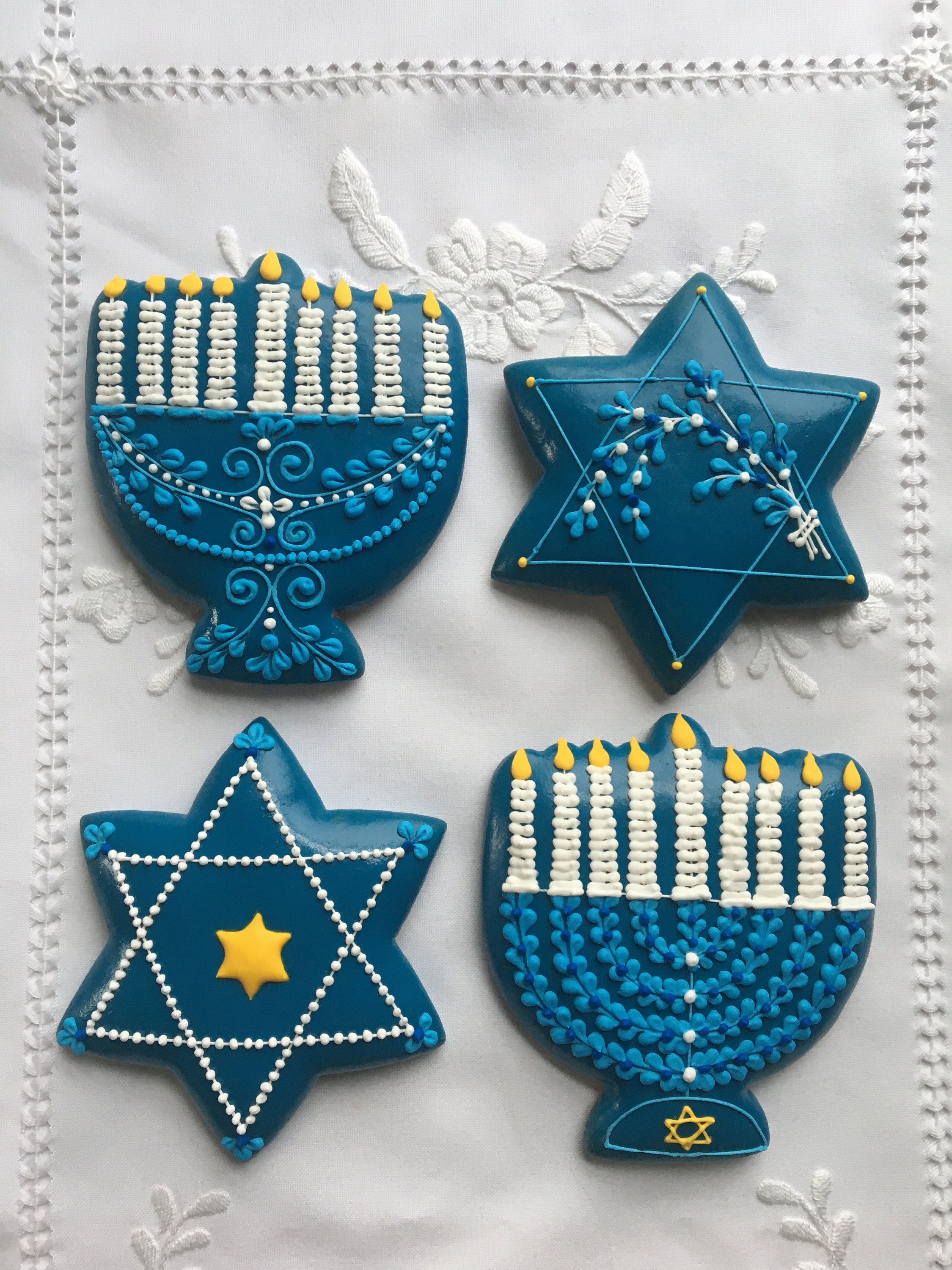 Menorah - Star of David - Dreidel - Gingerbread Cookies for Hanukkah - Etsy
