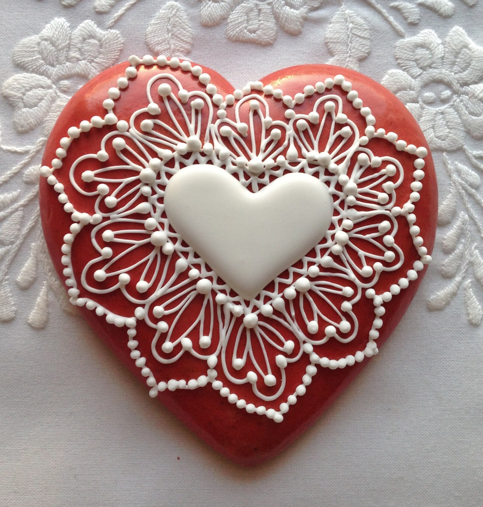 Victorian Style Heart Icing Lace Decorated Hungarian - Etsy