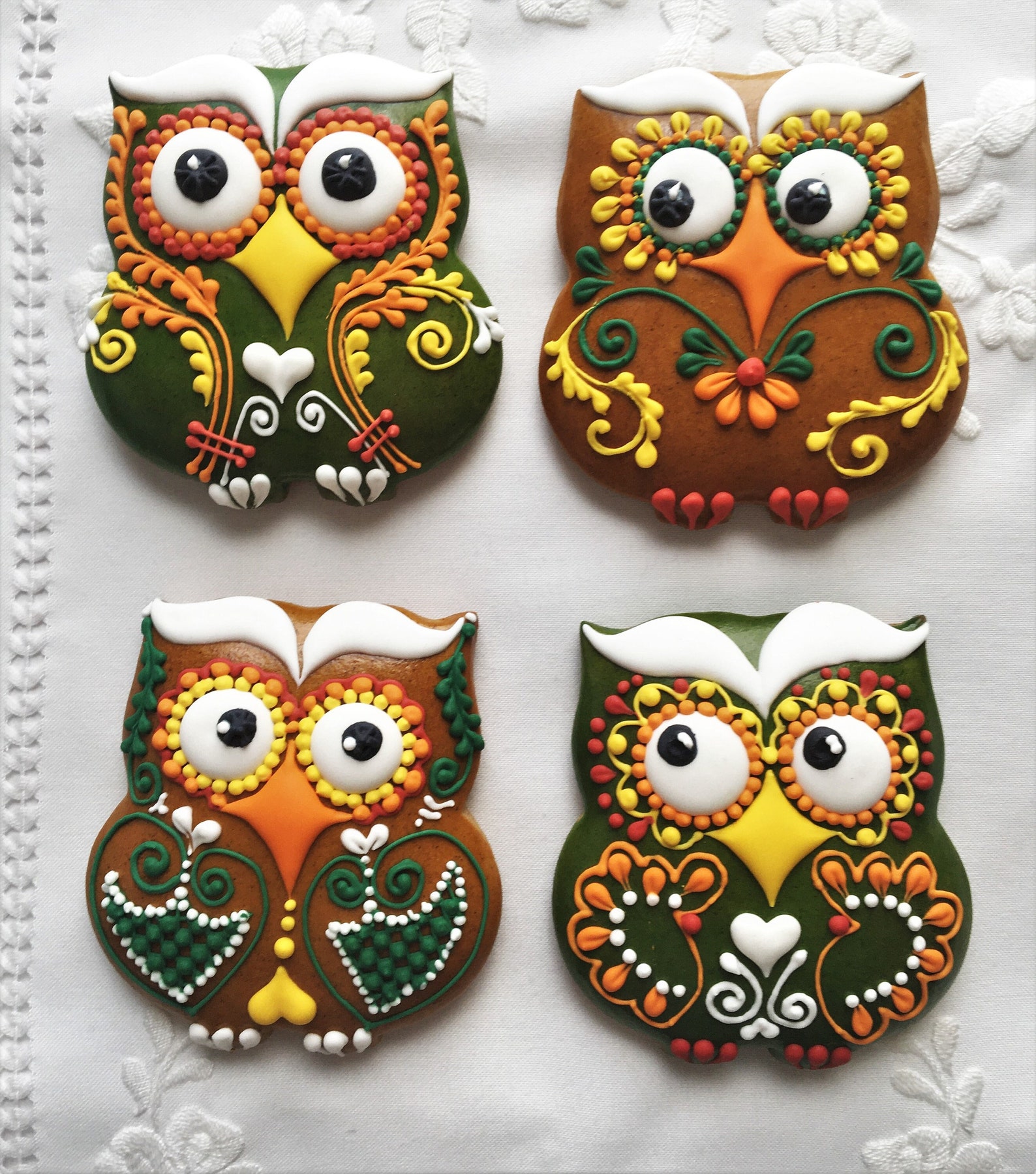 Owls, Sweet Owls!!!!hungarian Gingerbread Cookies for Bird Lovers - Etsy
