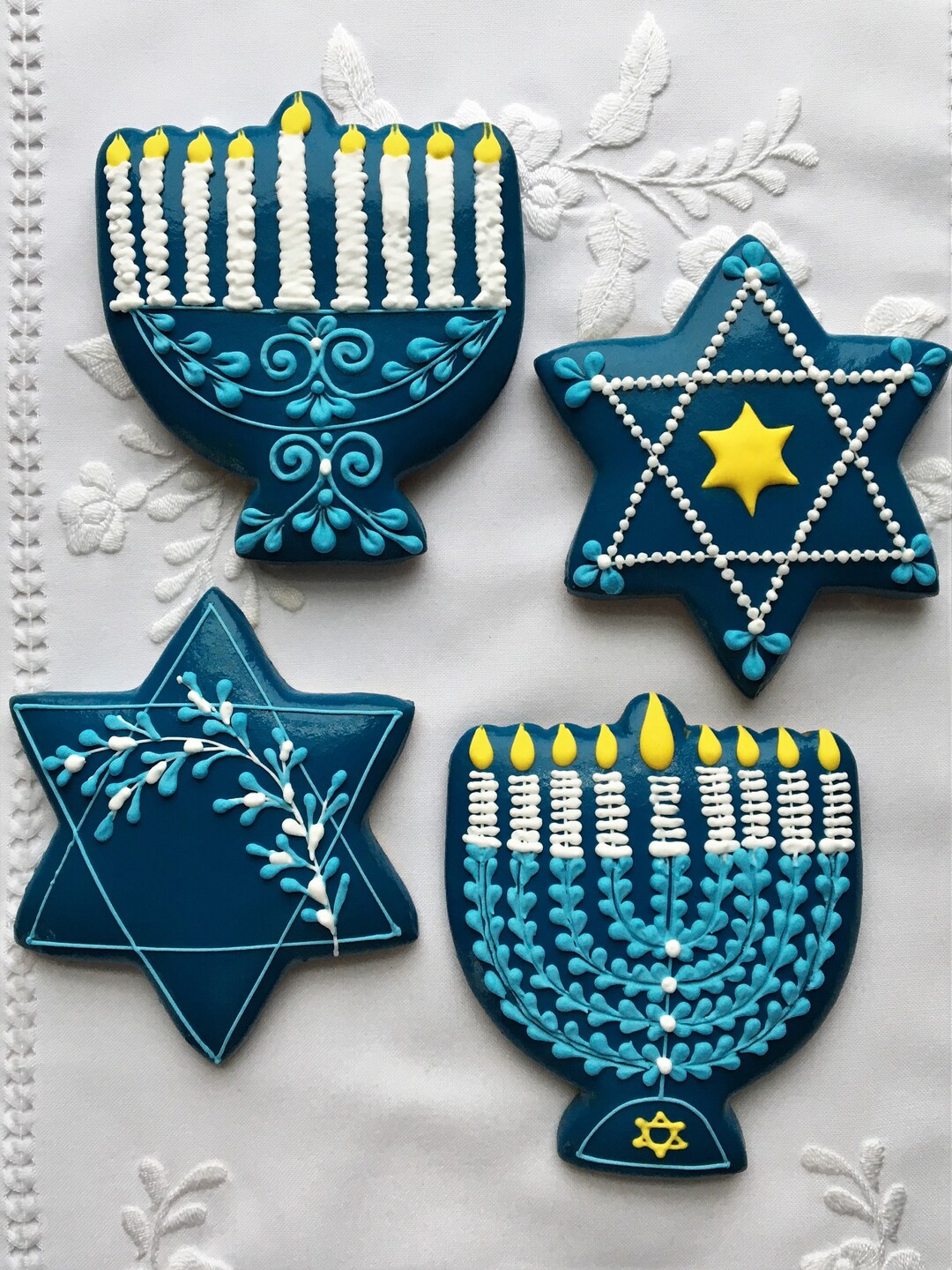Menorah - Star of David - Dreidel - Gingerbread Cookies for Hanukkah - Etsy