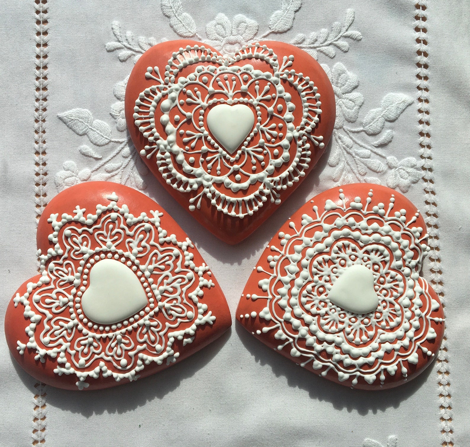 Victorian Style Heart - Icing Lace - Decorated - Hungarian Gingerbread ...