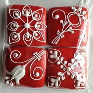 Bite Size of Gingerbread Cookies With Folk Motifs - Etsy