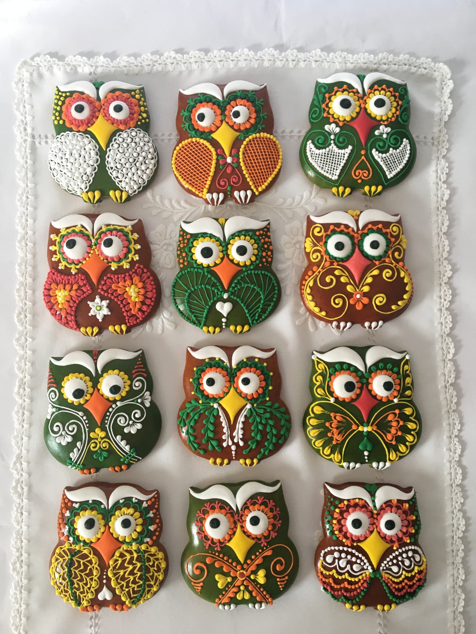 Owls, Sweet Owls!!!!hungarian Gingerbread Cookies for Bird Lovers - Etsy
