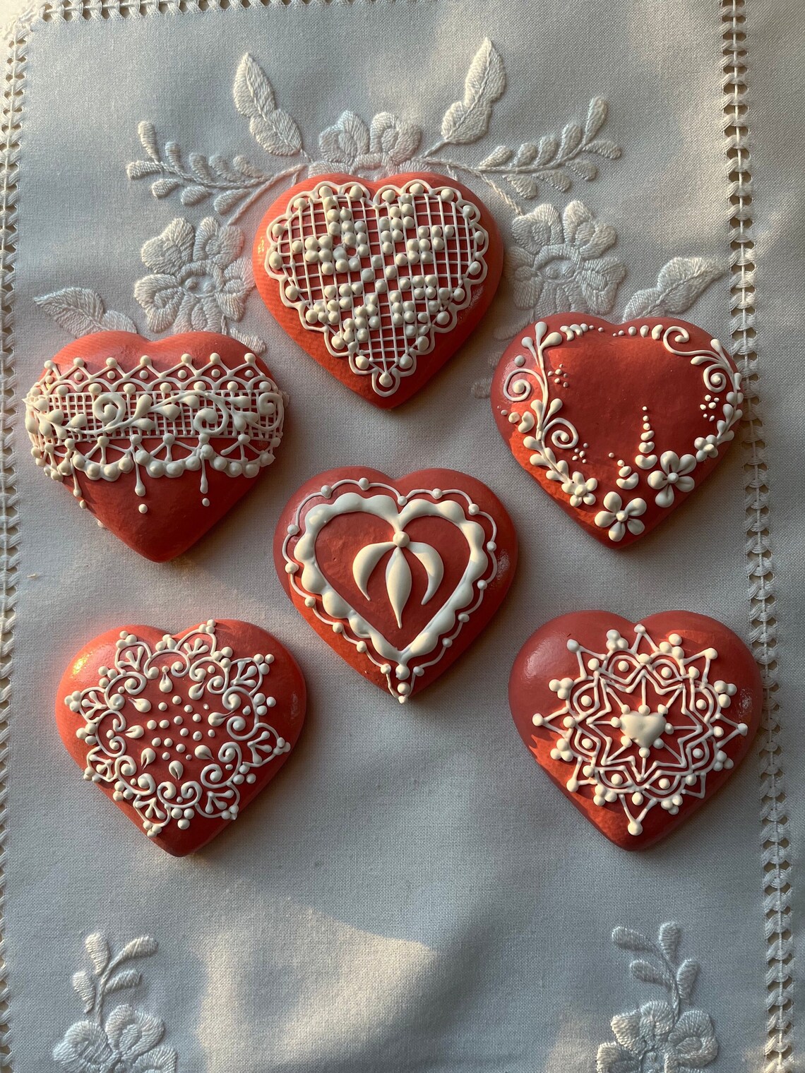 Blush/pink Honey Hearts Icing Decorated Cookie Gifts 6 - Etsy
