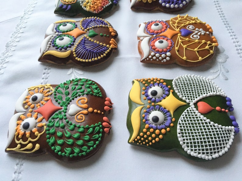 Owls, Sweet Owls!!!!hungarian Gingerbread Cookies for Bird Lovers - Etsy