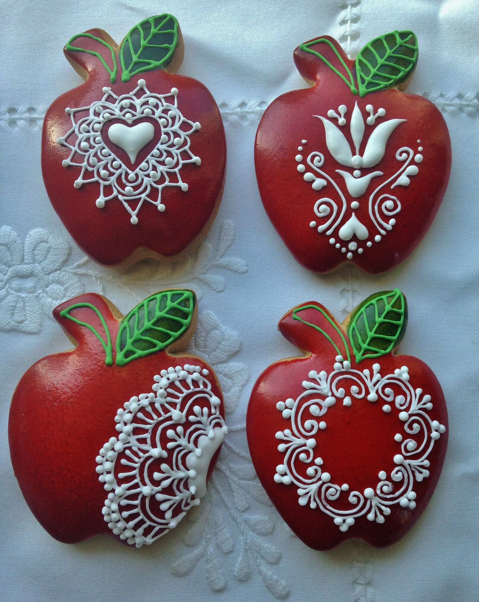 Icing Decorated Gingerbread Teacher Appreciation Apple Cookies | Etsy