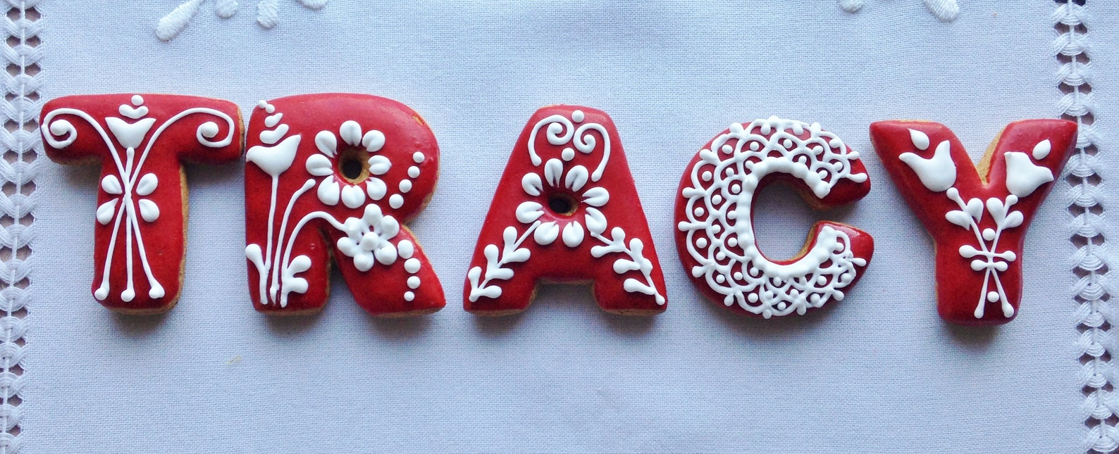 Personalized Alphabet Handmade Decorated Cookie Collection | Etsy