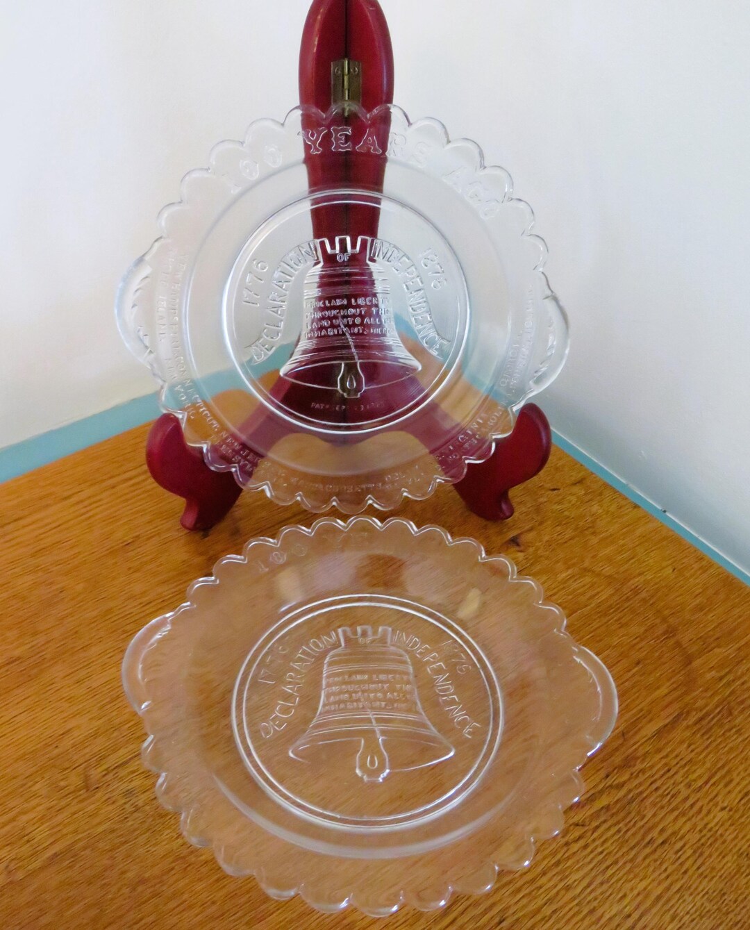 Antique Liberty Bell Plate Set: 1876 Centennial EAPG Glass - Etsy
