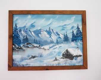 Cabin Scene Painting - Etsy