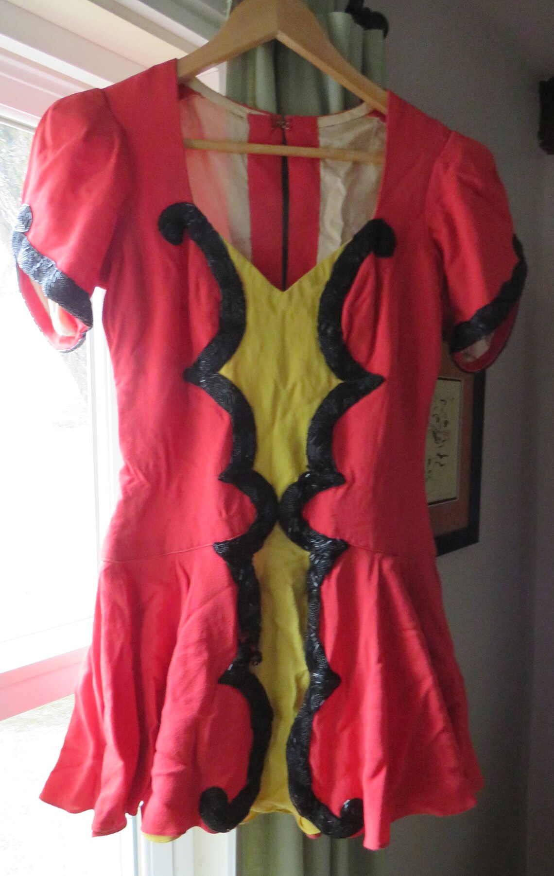 1930s ACROBAT/CIRCUS Custom Made Costume With Glass Beads, Damage to ...