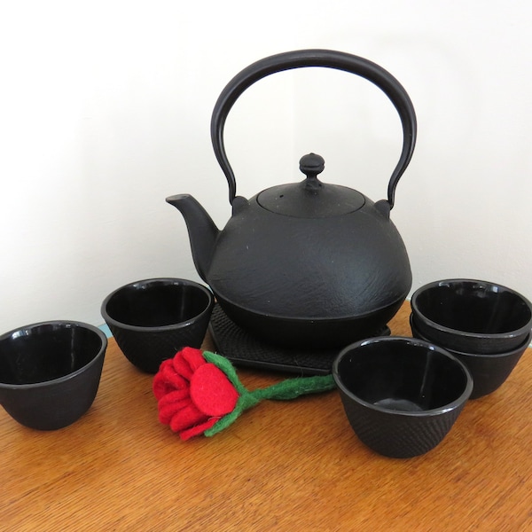 Black Tea Set - Etsy
