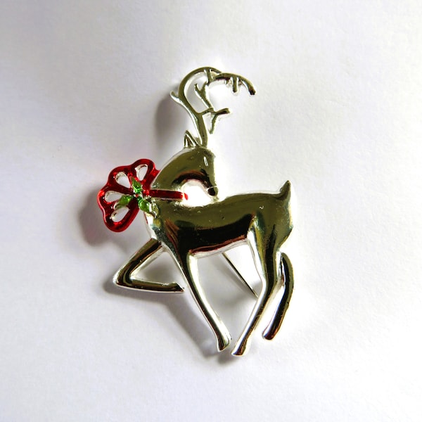 Reindeer Brooch - Etsy
