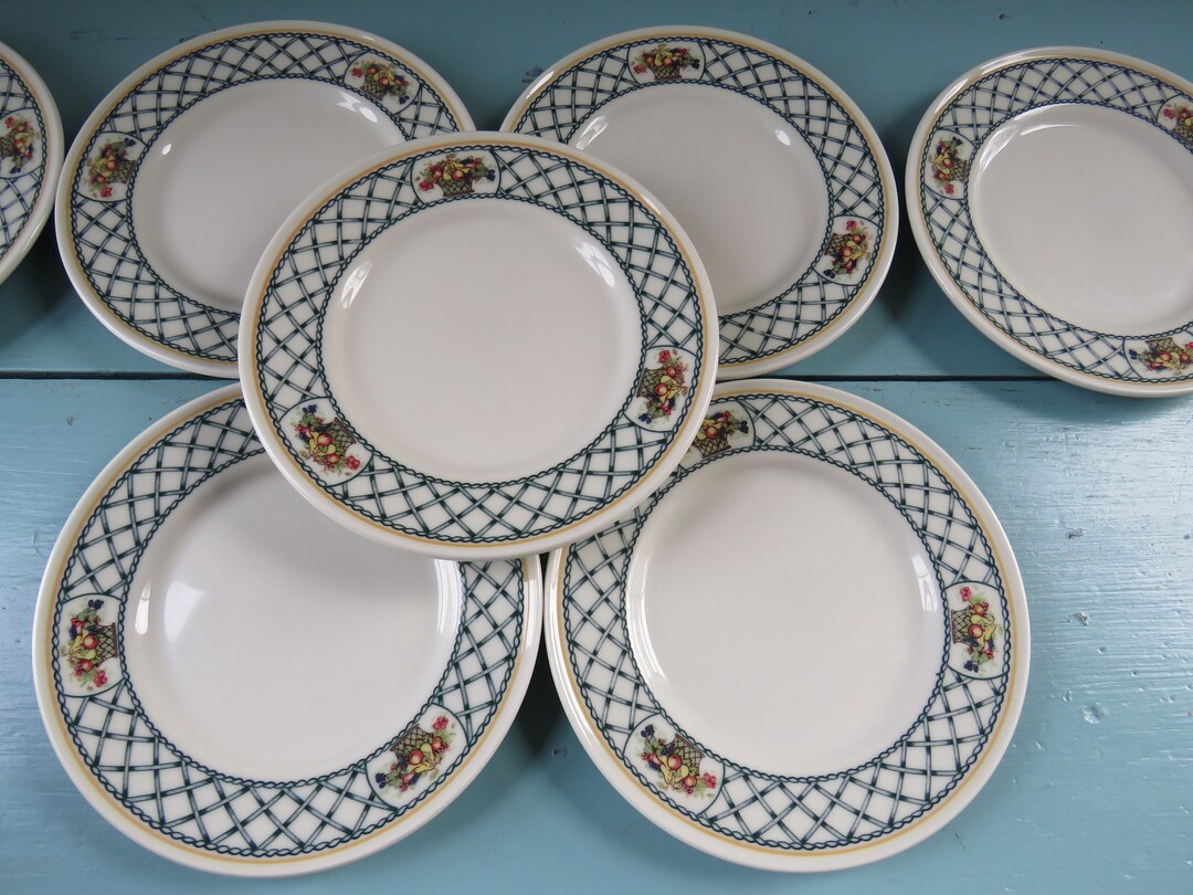 Up to 13 Rego BOUNTIFUL Bread Plates, 6, E 456 58, 2 Back Stamped With ...