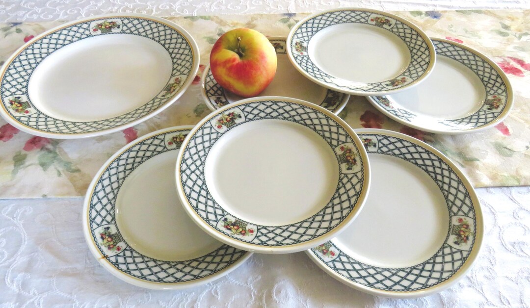 Rego BOUNTIFUL Plates: 6 Dessert Plates and 1 Dinner Plate - Etsy