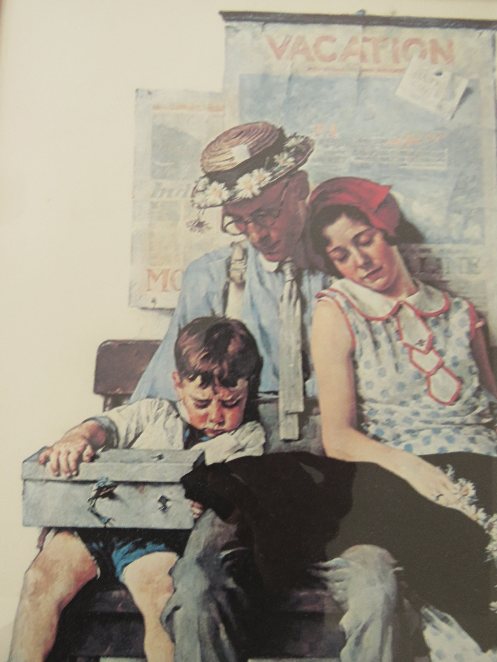 Norman Rockwell HOME FROM VACATION Rustic Framed Print 22 | Etsy