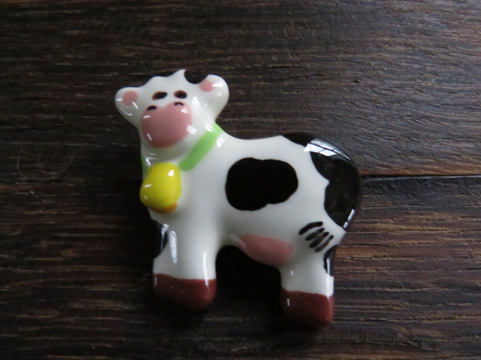 COW Brooch Porcelain Flying Colors - Etsy