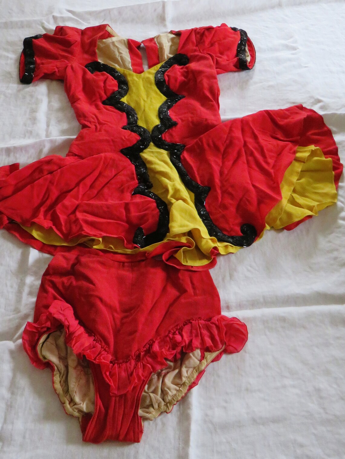 1930s ACROBAT/CIRCUS Custom Made Costume With Glass Beads - Etsy