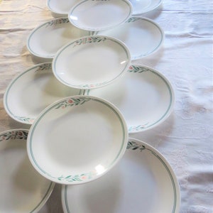 SET of 38 Pieces, Corelle ROSEMARIE Dishes pink Tulips, 15 Dinner ...
