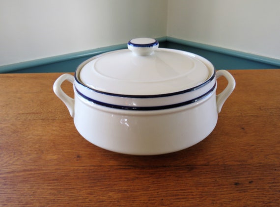 Elegance MARINER BLUE Round Covered Dish/casserole Mid - Etsy