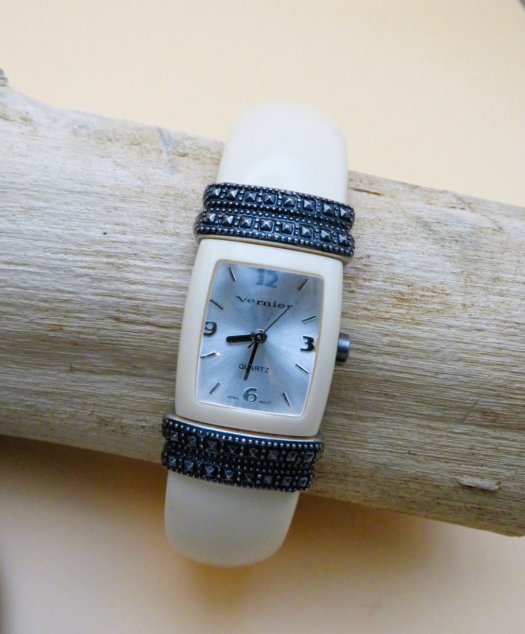 VERNIER Art Deco Style Quartz Watch, Runs! - Etsy