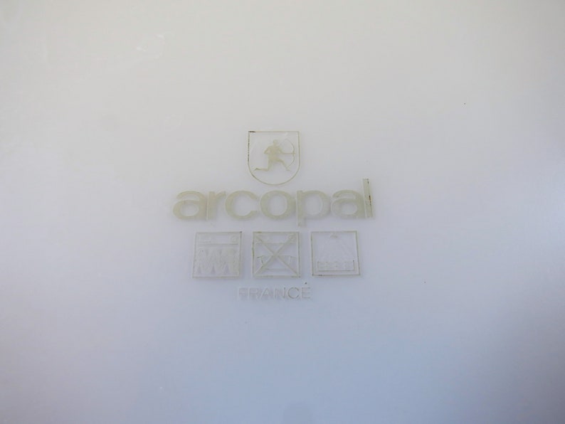 SET of 5 Arcopal PATCHWORK Dinner Plates Modern Abstract Art | Etsy