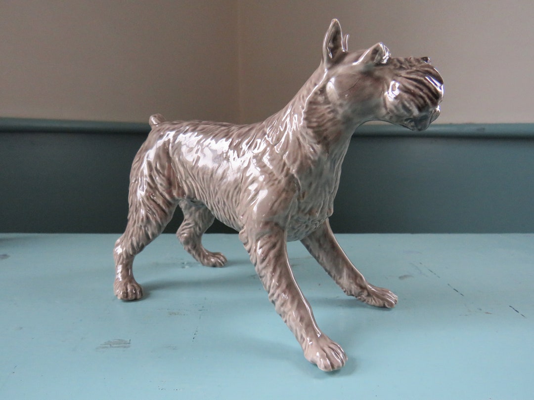 Creamware Standard Schnauzer Dog Figurine Heredities - English ...