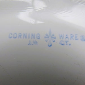 1960 Blue Blurry Backstamp Corning Ware Cornflower Blue Casserole Made ...