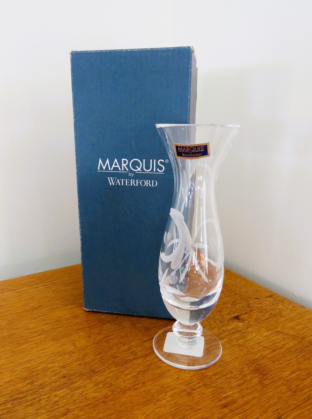 Waterford Crystal YOURS TRULY Bud Vase, Little Hearts, Stems and Leaves ...