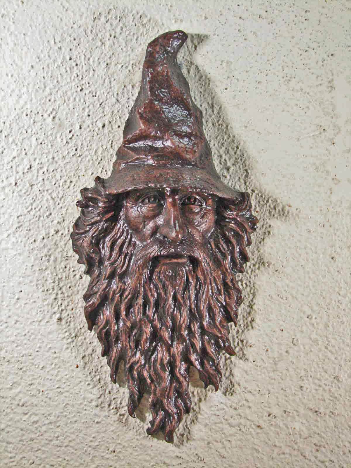 Wizen Wizard Face for Wall Artist Cold Cast de Jerry Ward - Etsy España