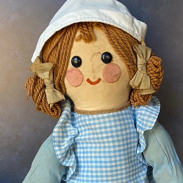 Vintage Rag Doll - Etsy